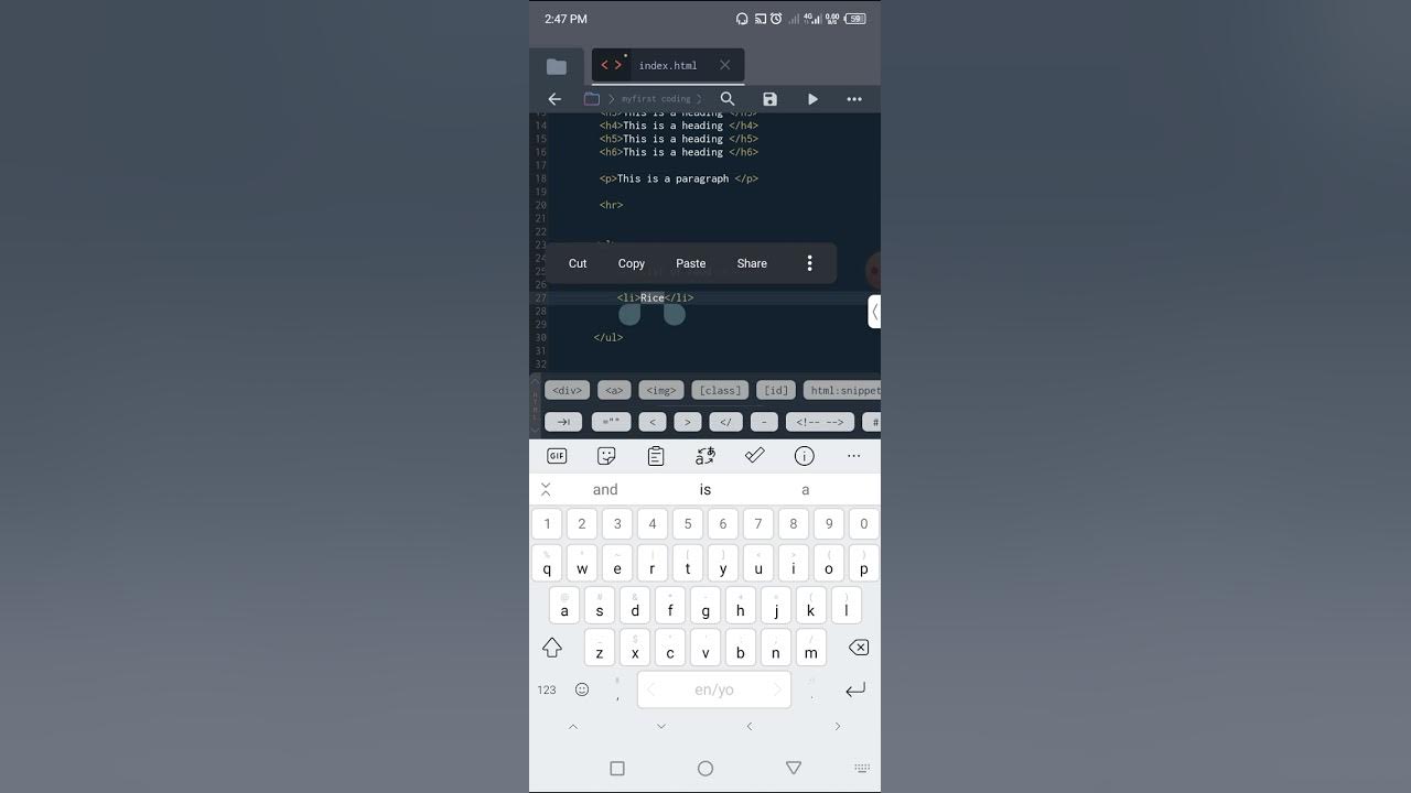 Lesson 4: Basic HTML Element List - YouTube