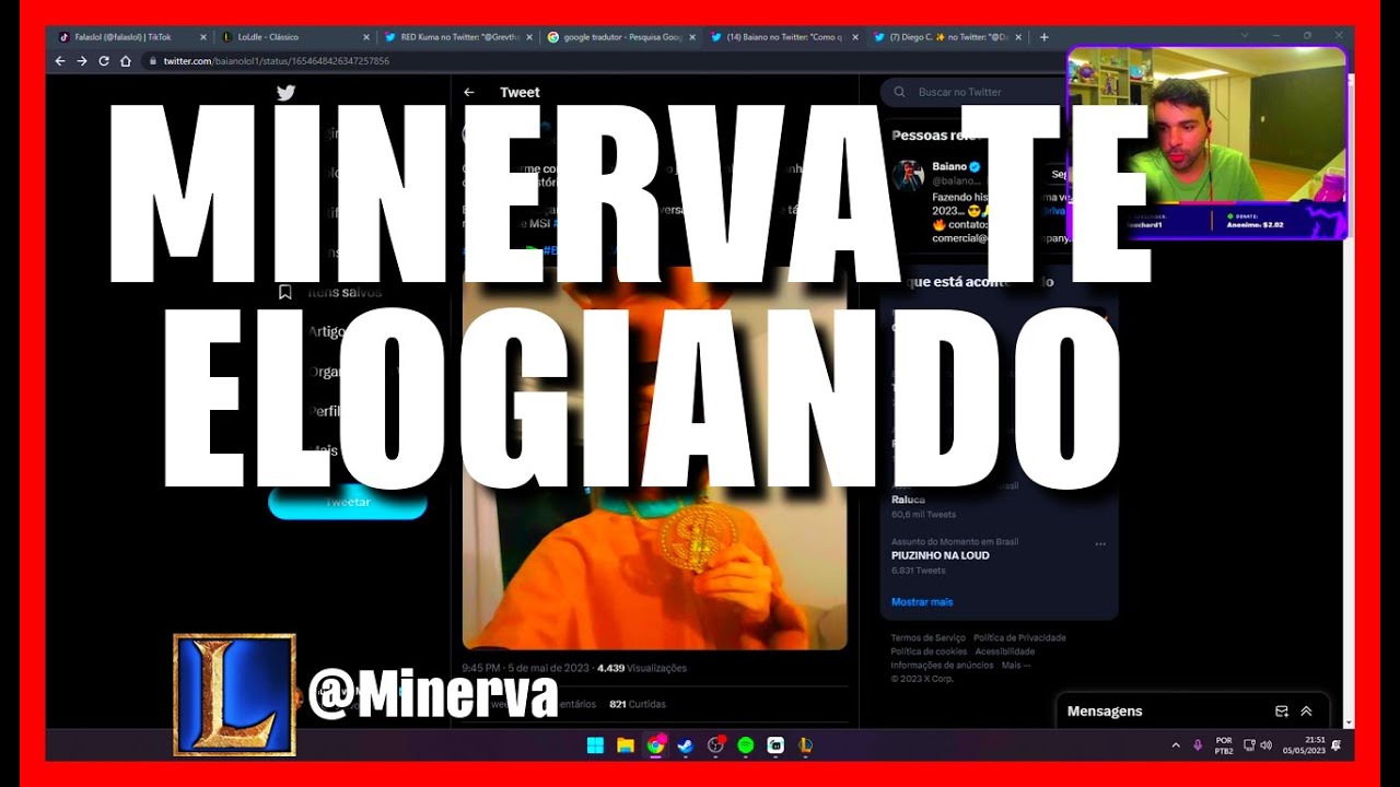 MINERVA - Minerva te elogiando | LOL Clips - Familia LoL - YouTube
