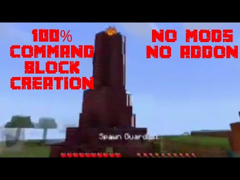 Cara membuat menara api di minecraft pe NO MODS NO ADDON - YouTube