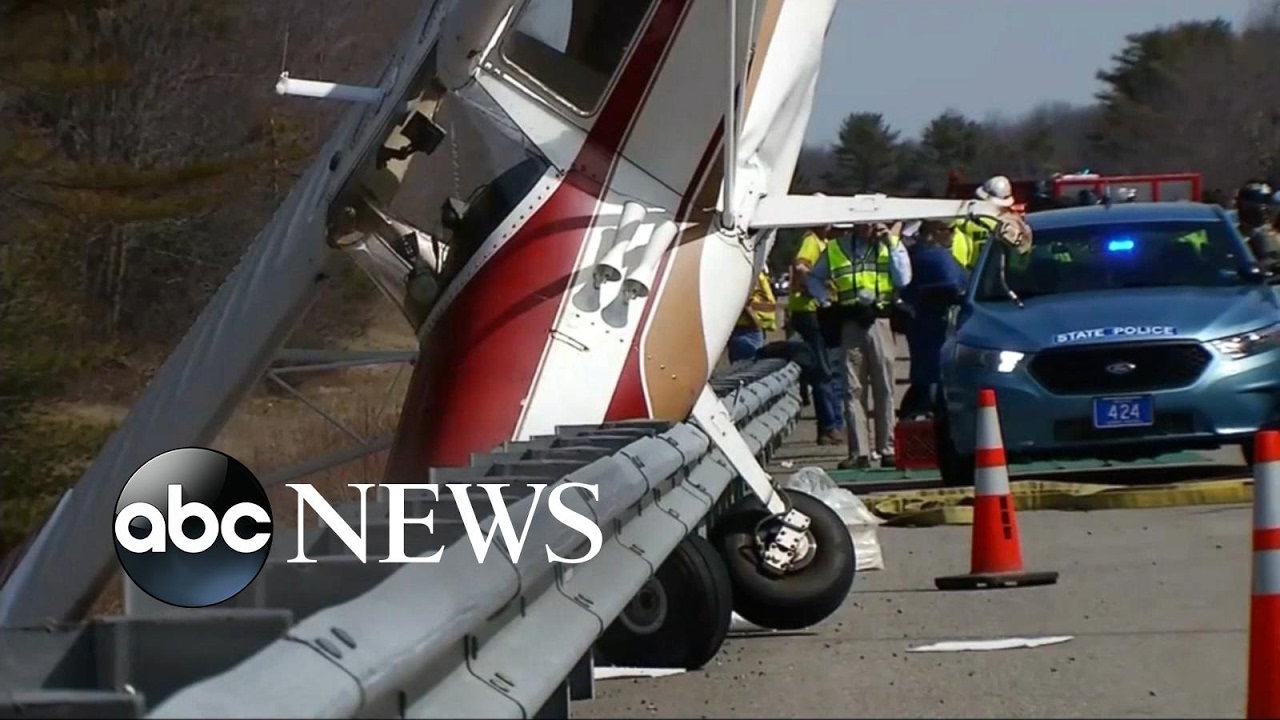 Pilot and passenger survive nose-first crash landing - YouTube