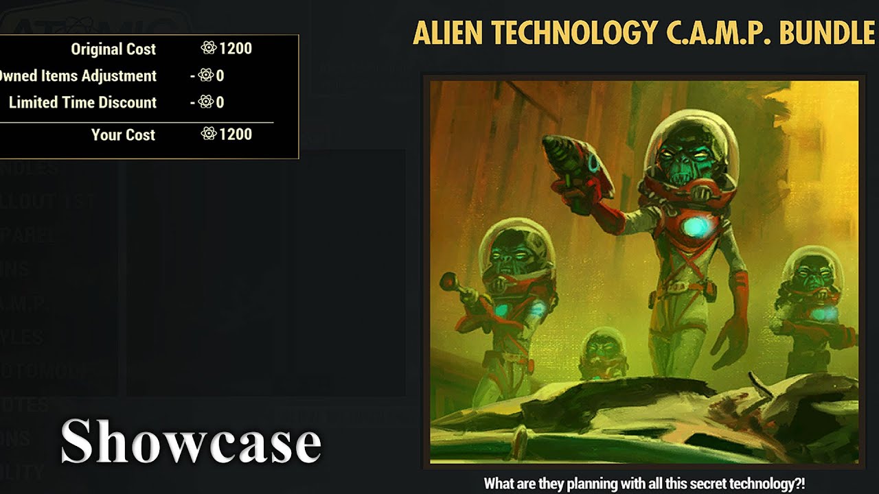 Fallout 76 - Alien Technology Bundle - Showcase - YouTube