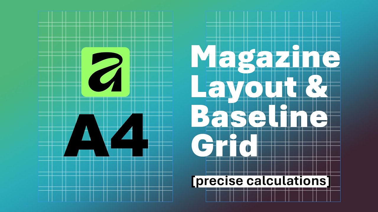 A4 Magazine Page Layout, Affinity Canva Layout, Margins, Guides, and ...