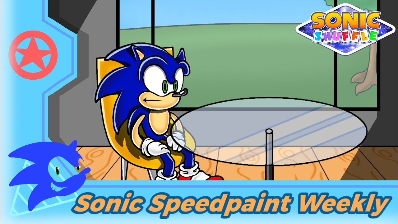 Sonic Speedpaint Weekly #1 | Sonic Shuffle - YouTube