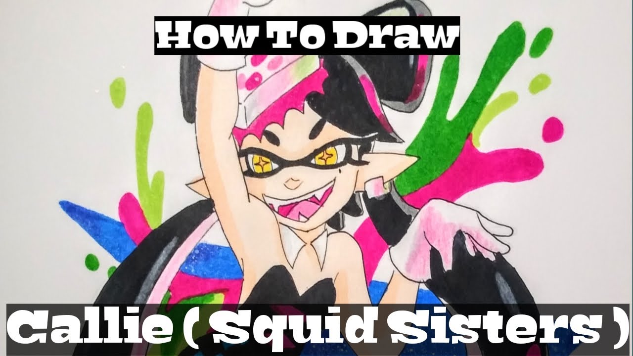 How To Draw Callie of the Squid Sisters - YouTube