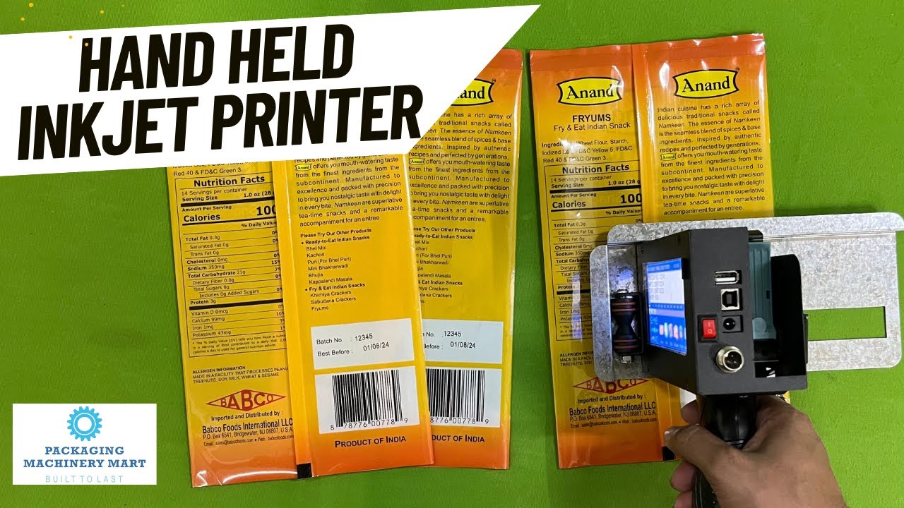 Hand Held Inkjet Printer - YouTube
