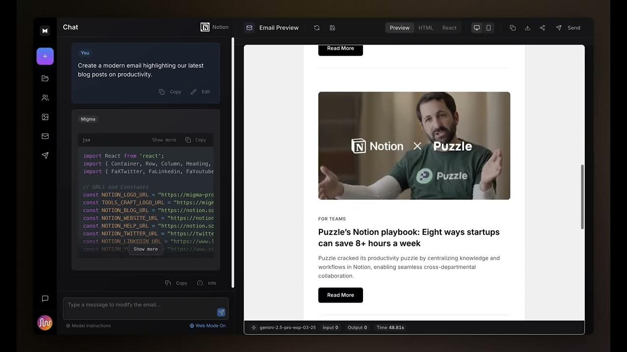 How'd Notion create and send emails - AI-powered Email Creator. - YouTube