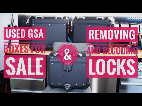 LOCK REMOVAL AND RE-CODING BMW R1200 & R1250 GSA PANNIERS AND TOP BOX ...