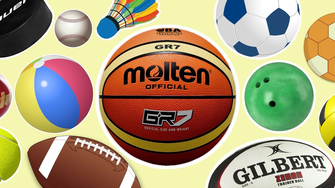 Types of Sports Balls in ENGLISH for Kids - YouTube
