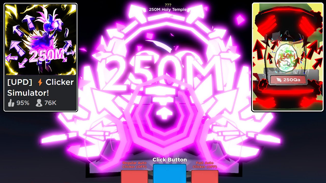 NEW 250M HOLY TEMPLE SECRET PET in Clicker Simulator (Roblox) UPDATE 17 ...
