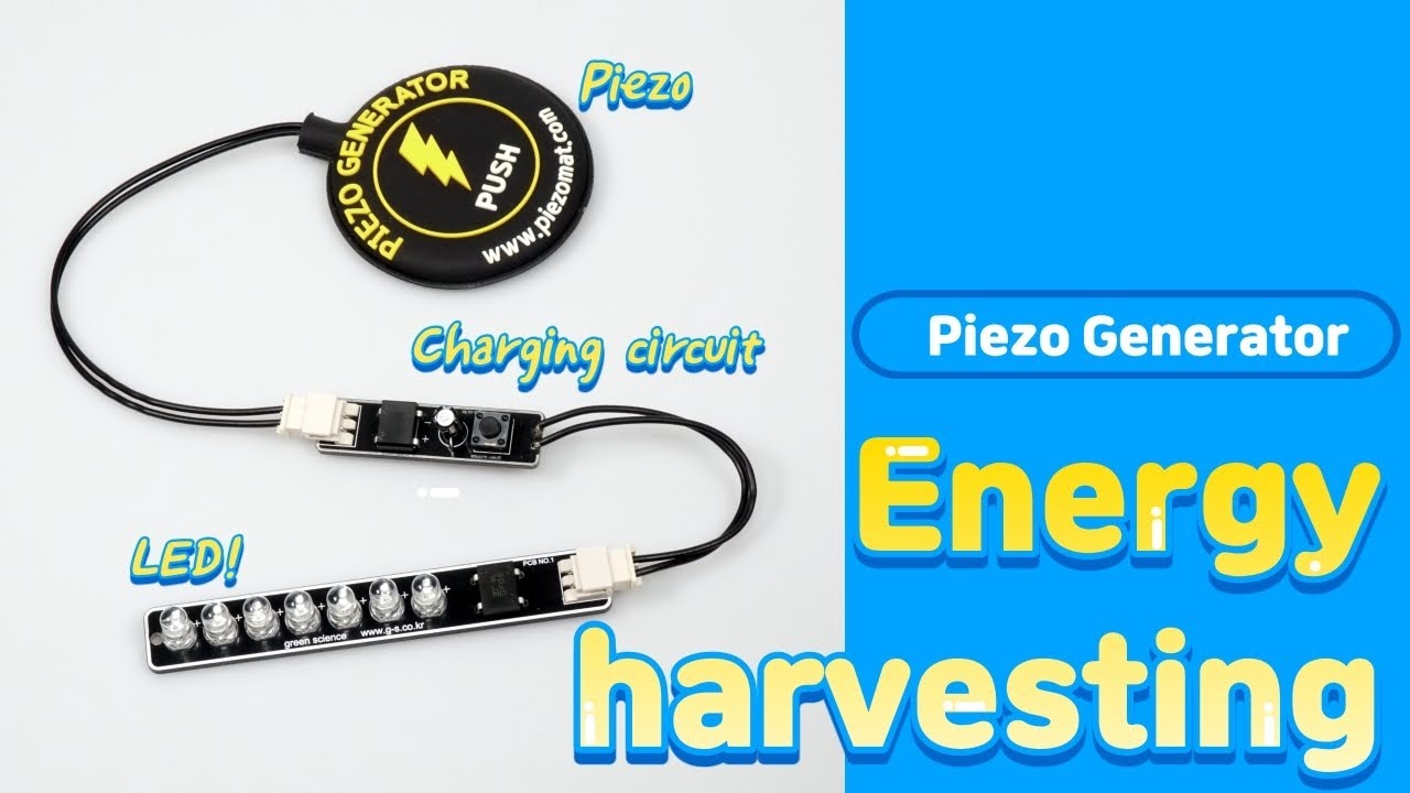 Charging electricity with a piezoelectric generator. - YouTube