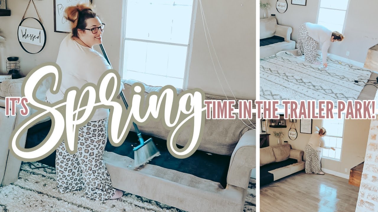 MOBILE HOME CLEAN WITH ME | Spring cleaning 2022 | IT’S SPRING TIME IN ...