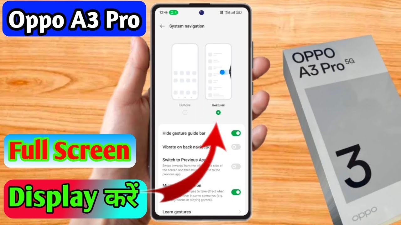 how to full screen display in oppo a3 pro | oppo a3 pro full screen ...