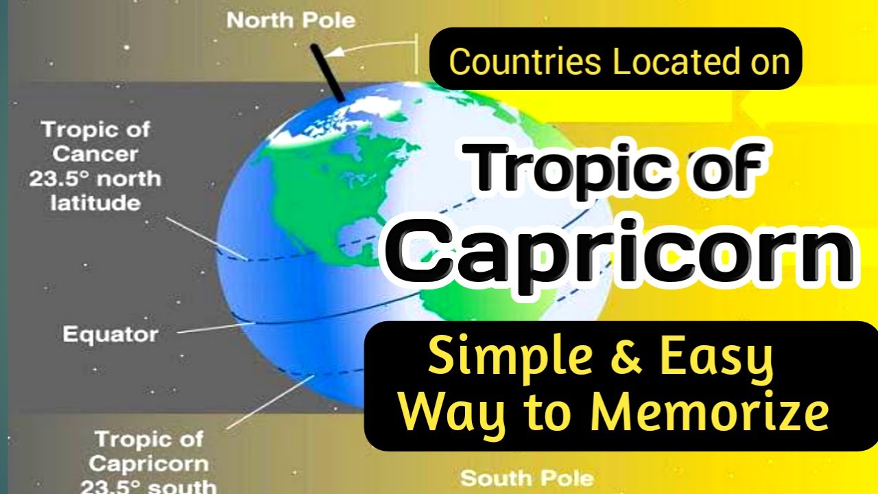 Countries Lies On Tropic Of Capricorn Tropic of Capricorn Passes ...