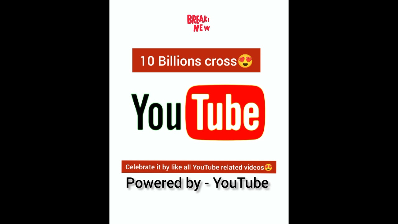 youtube cross 10 Billions 😍 give gift to all creators ||YouTube ...
