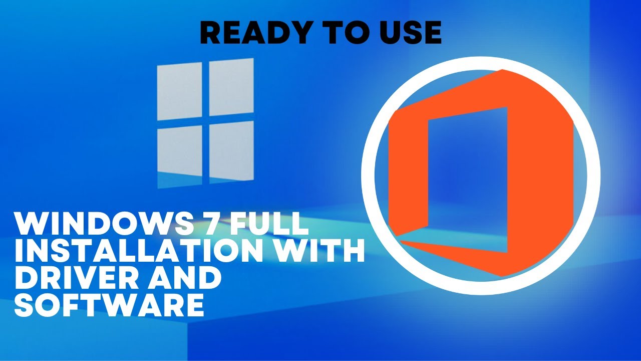 Windows 7 Full installation with Driver and Software #windows # ...