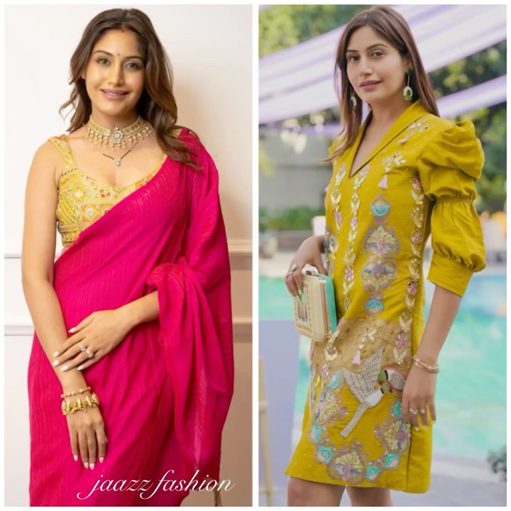 Hindi Tv Serial Actress Surabhi Chandana In Saree Vs Modern Dress ...