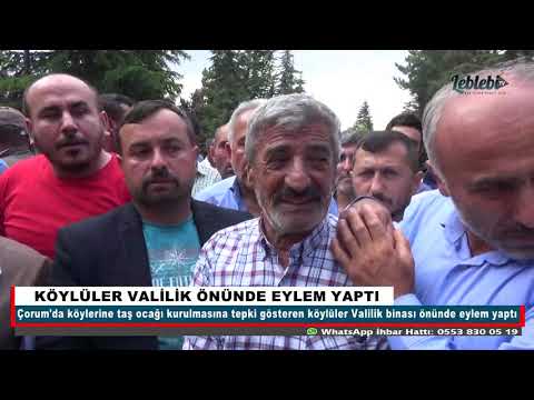 KÖYLÜLER VALİLİK ÖNÜNDE EYLEM YAPTI