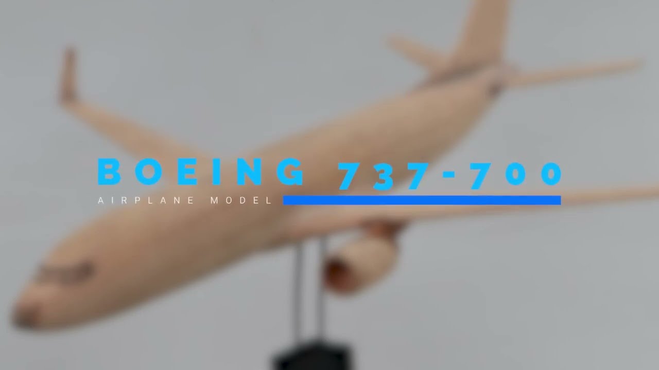 Wood Carving - Boeing 737-700 Aircraft Model - Woodworking art - YouTube
