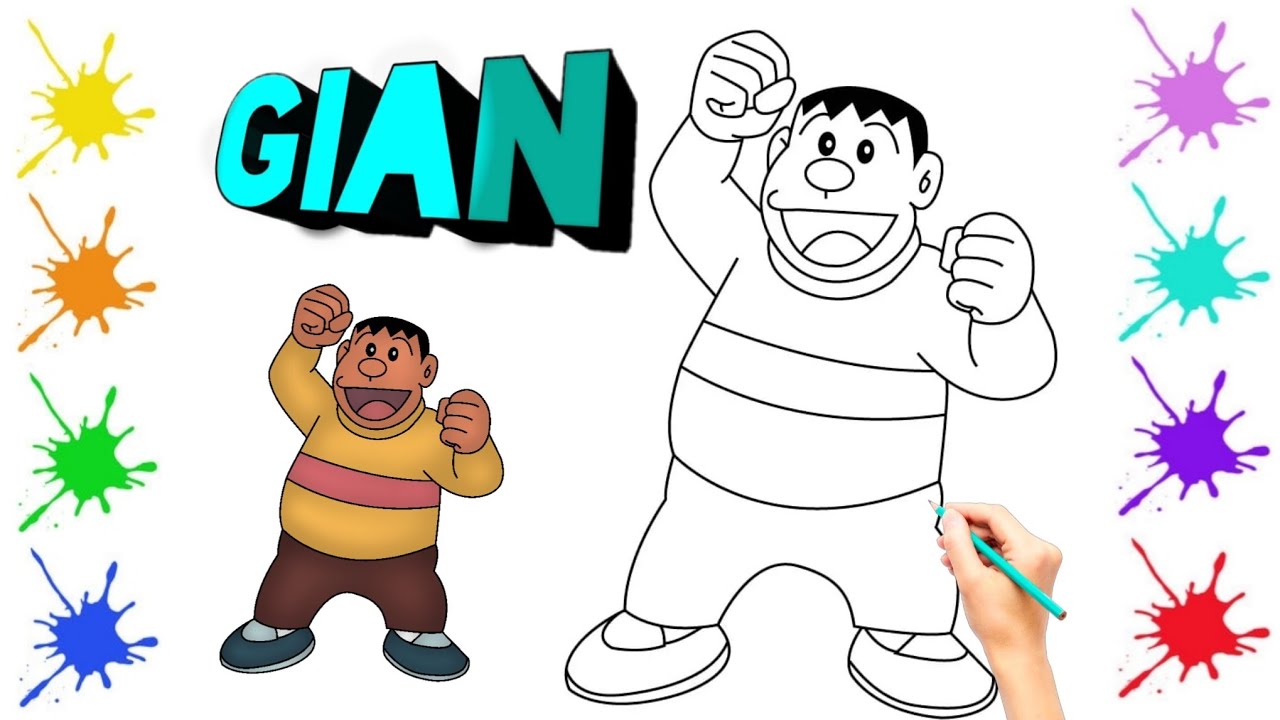 How to Draw Gian drawing , Painting and Coloring For Kids and Toddlers ...