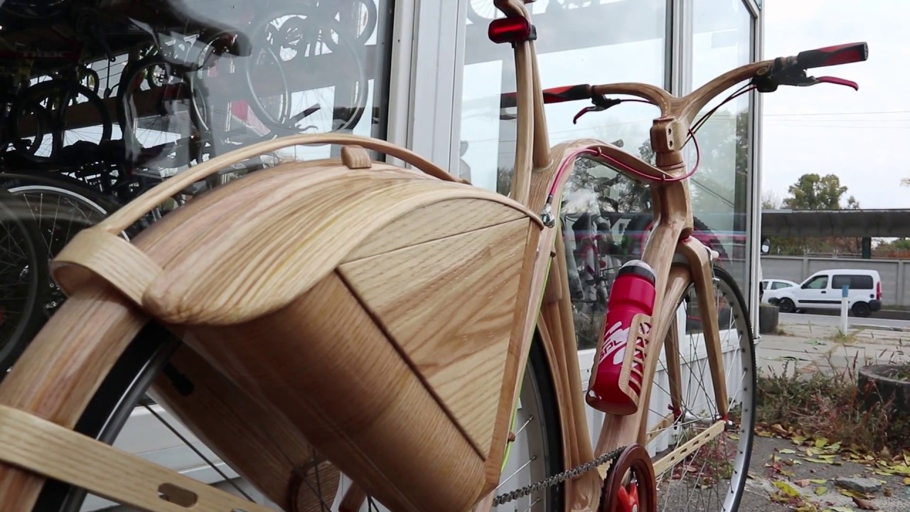 Handmade wooden bike. - YouTube