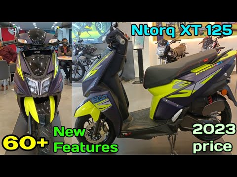 New Ntorq 125 XT Model 2023 | Ntorq 125xt Smart X Connect Neon Green ...