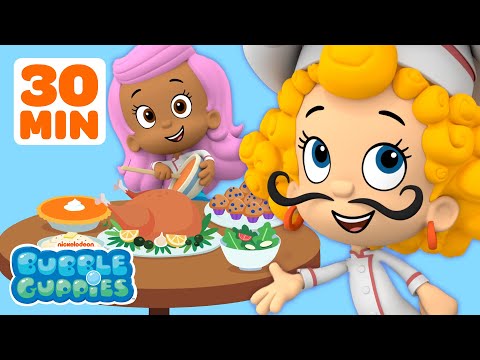 Bubble Guppies' DELICIOUS Food Marathon 😋 | 30 Minute Compilation | Nick Jr.