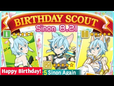 SAO MD Sinon Birthday Banner Review - YouTube