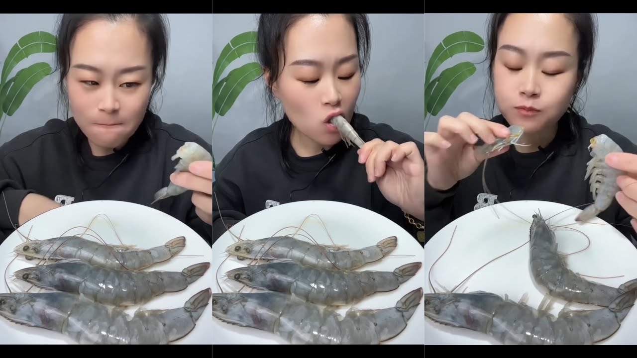 Eating raw shrimps 🦐🦐🍤🦐delicious raw shrimps 🍤🦞🍤 - YouTube