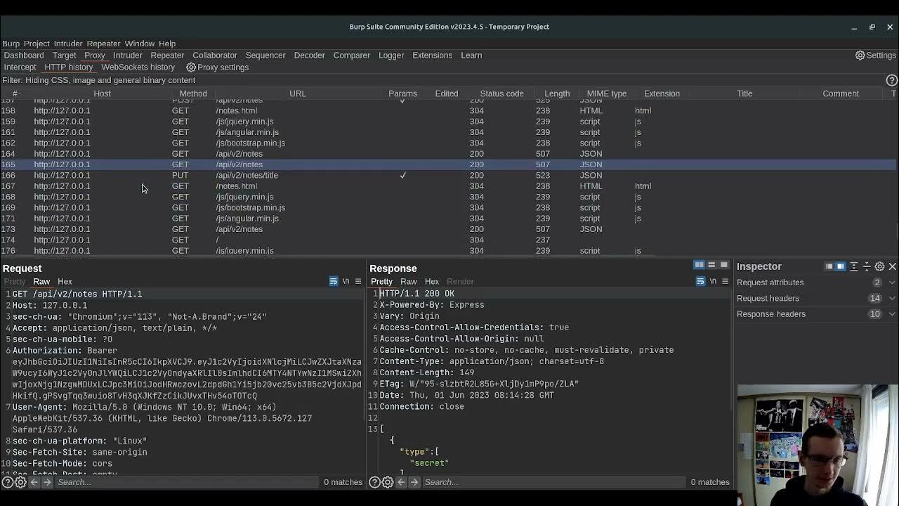 14. Excessive Data Exposure (through hidden API) / Hacking DVWS with ...