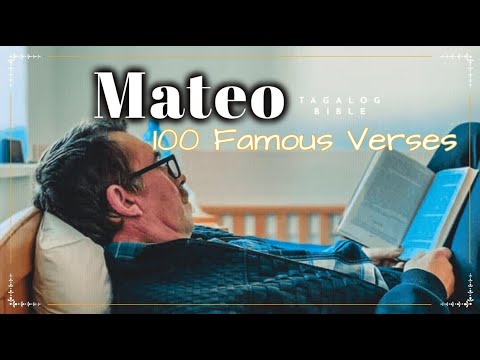 Mateo 100 Famous Verses TAGALOG BIBLE (Audio + Text) Matthew - YouTube