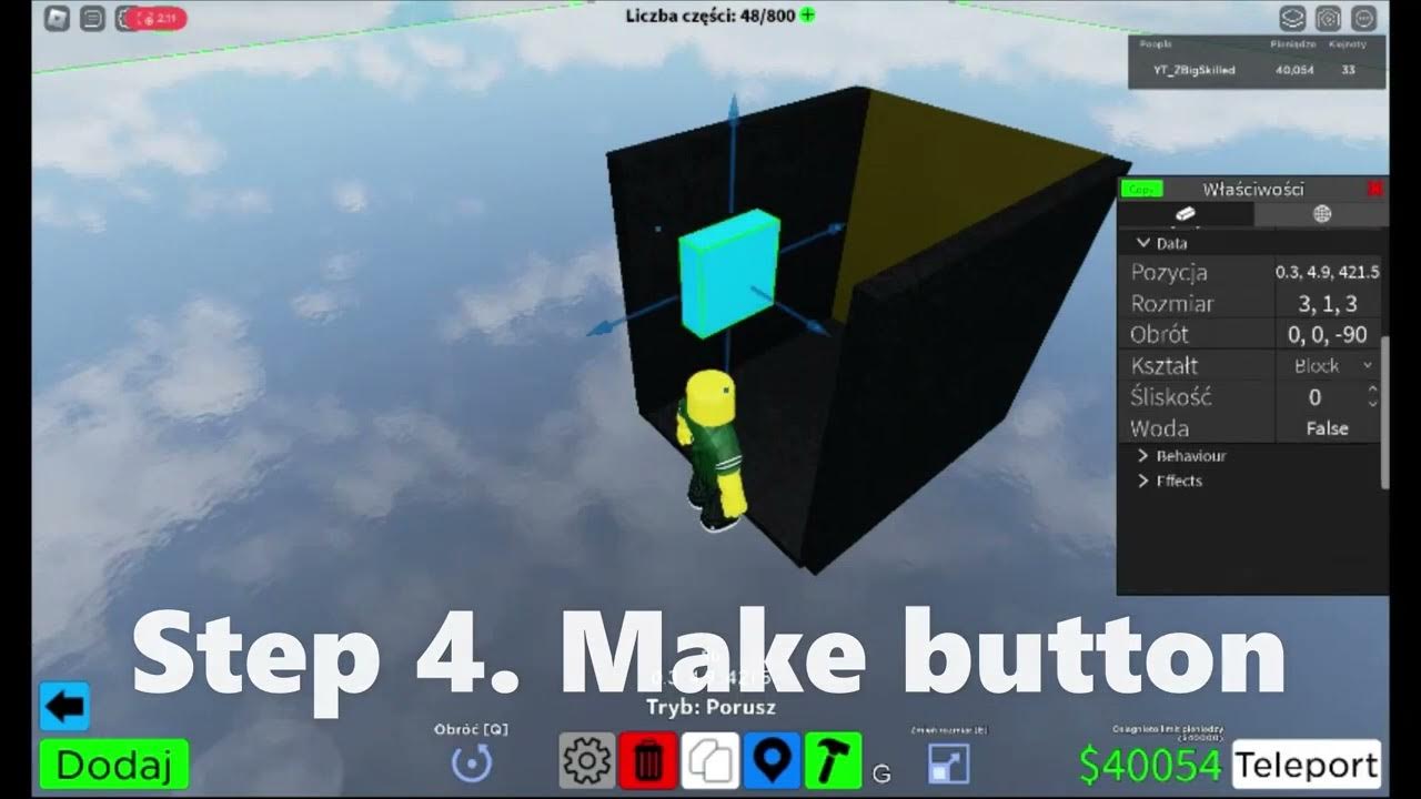 Roblox Obby creator tutorial #2 How to make click button circle doors ...