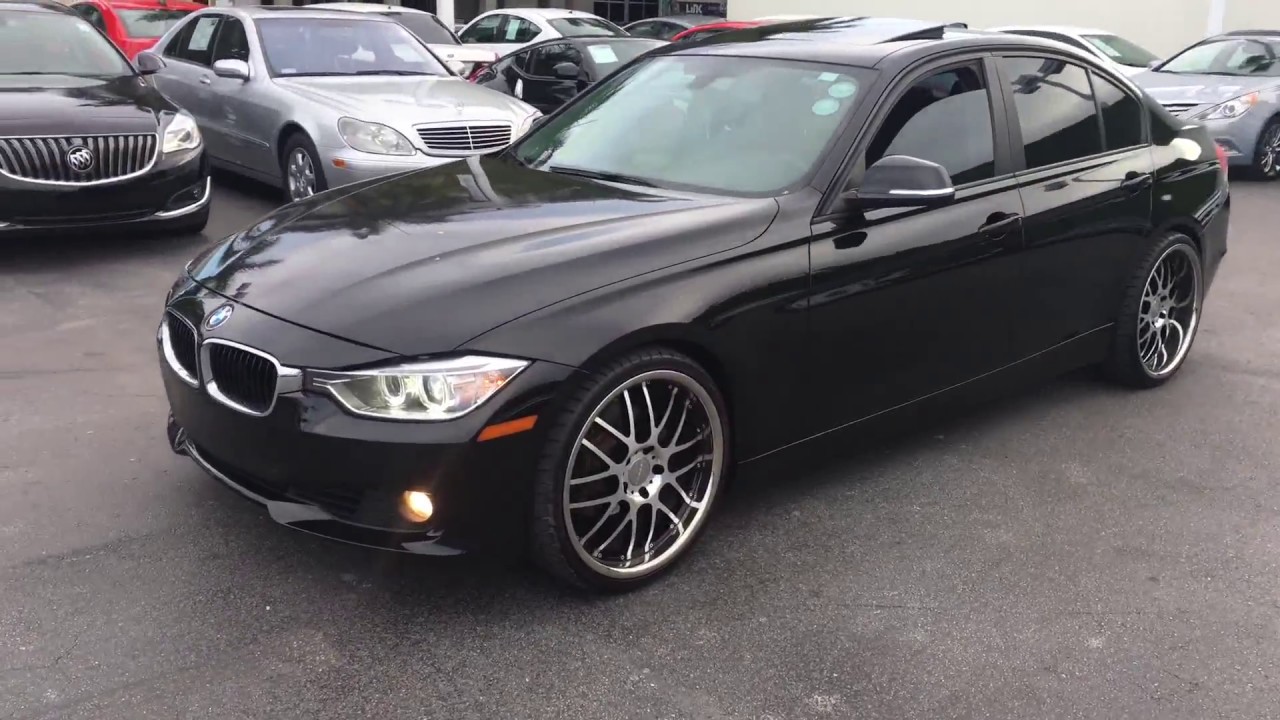 F30 328i lowered and wheels - YouTube