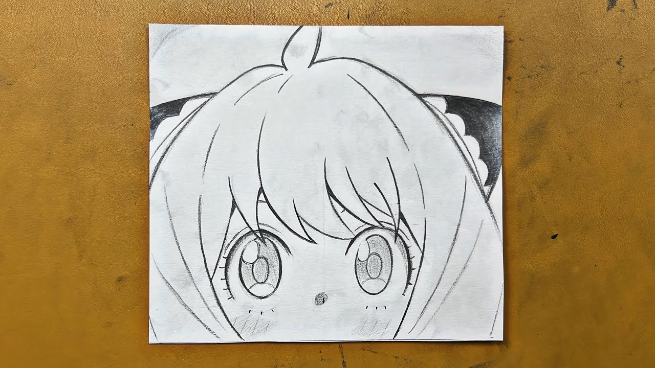 Easy anime sketch || How to draw Anya Forger step-by-step | Spy x ...