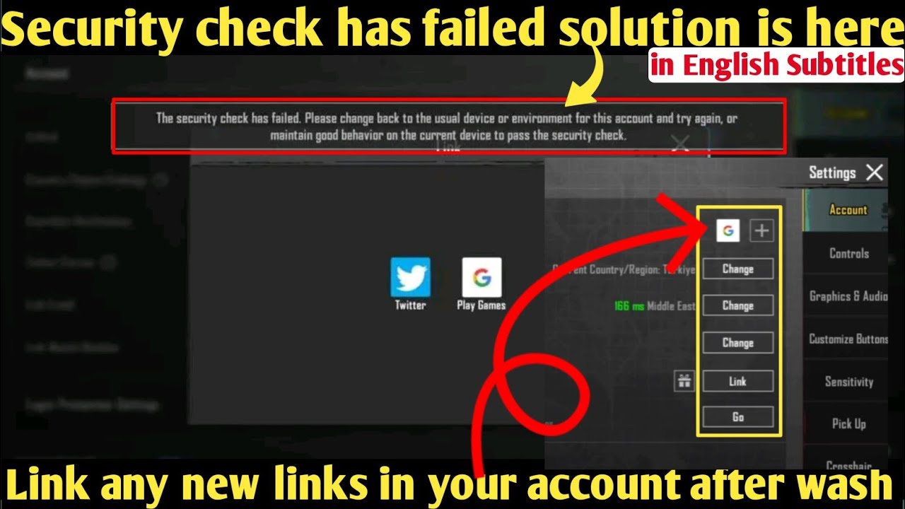 The security check has failed please change back to usual device or ...