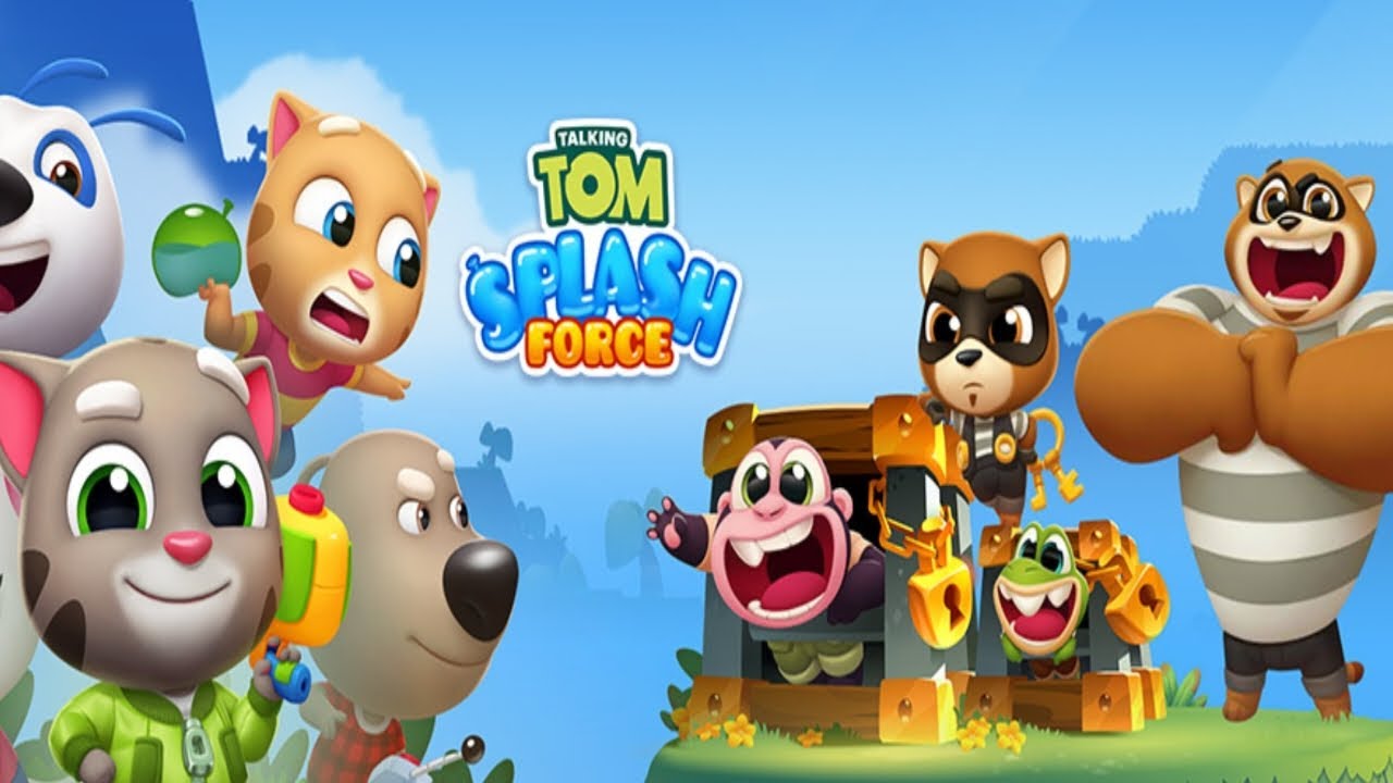 talking tom splash force gameplay - YouTube