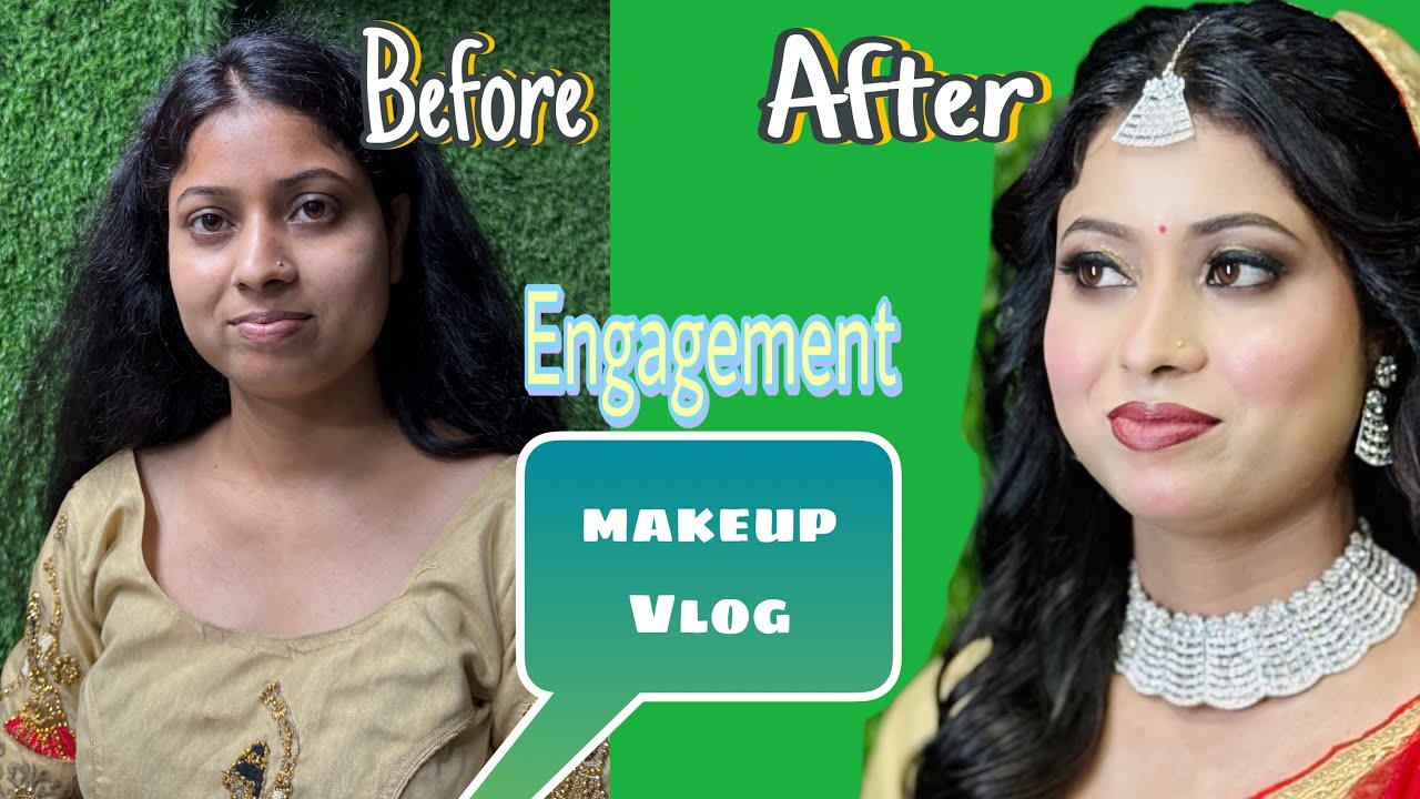 My 1st Engagement Makeup Vlog|| Step by step makeup tutorial ||#vlog# ...