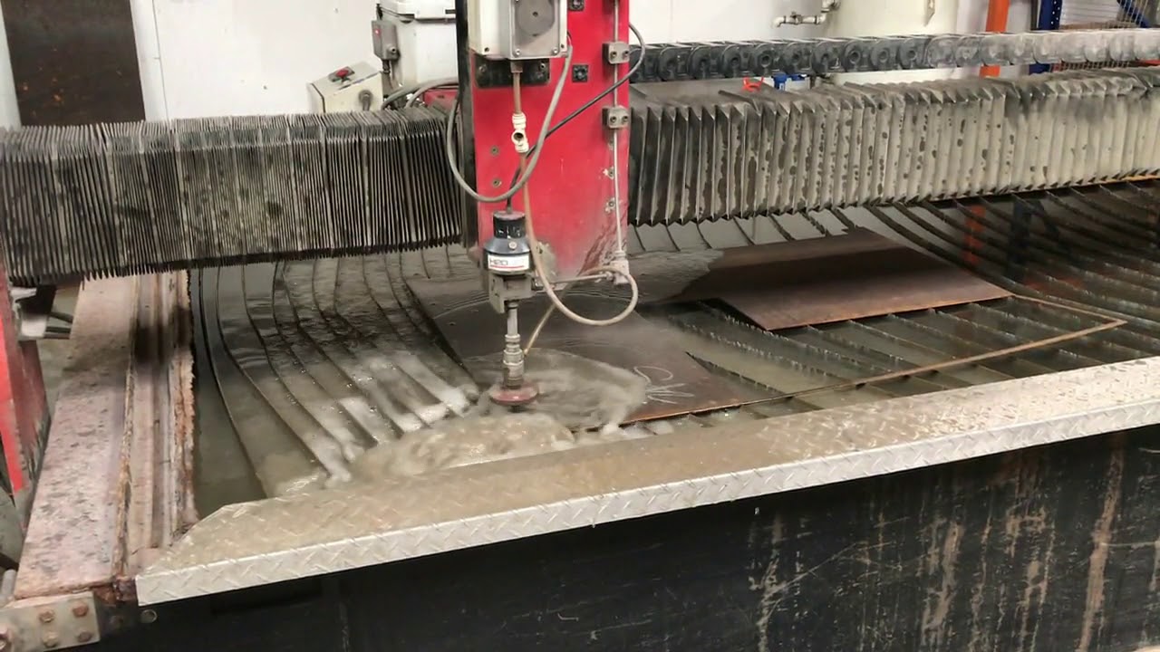 5' x 10' 60,000 psi H2O Jet CNC Waterjet - YouTube