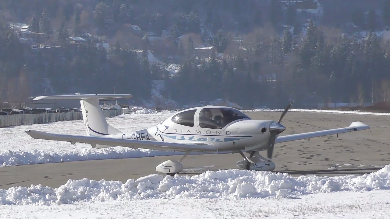 Diamond DA-40 Diamond Star Takeoff - YouTube