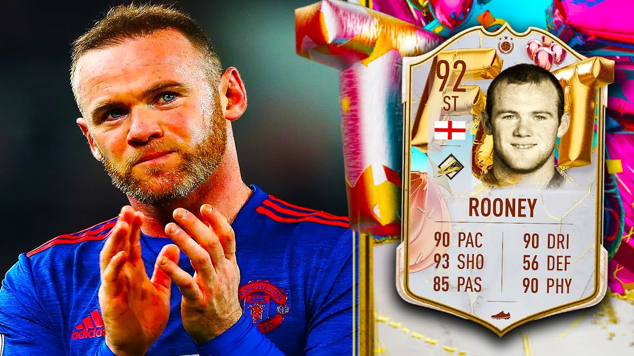 92 FUT BIRTHDAY ICON ROONEY PLAYER REVIEW - FIFA 23 - YouTube