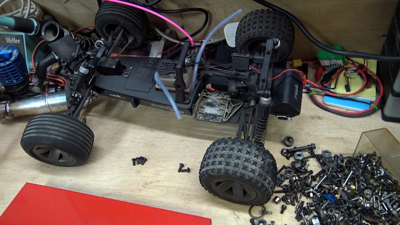 HPI Rush Evo Nitro RC Car Engine Mount Repair - YouTube