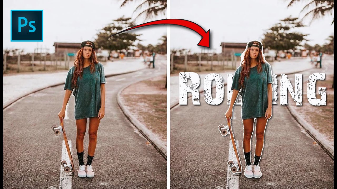 How to Outline A Picture on Photoshop - YouTube