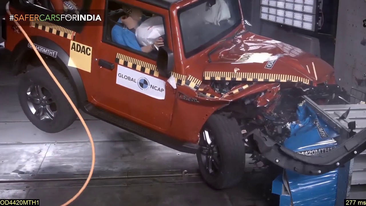 Mahindra Scorpio Crash Test| Mahindra Thar Crash Test GlOBAL NCAP - YouTube