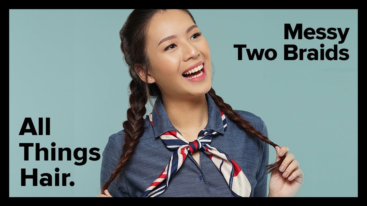 Messy Two Braids by TRESemmé – All Things Hair – PH - YouTube