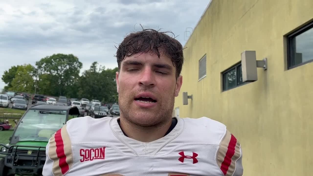 Hunter Rice discusses the VMI football team - YouTube