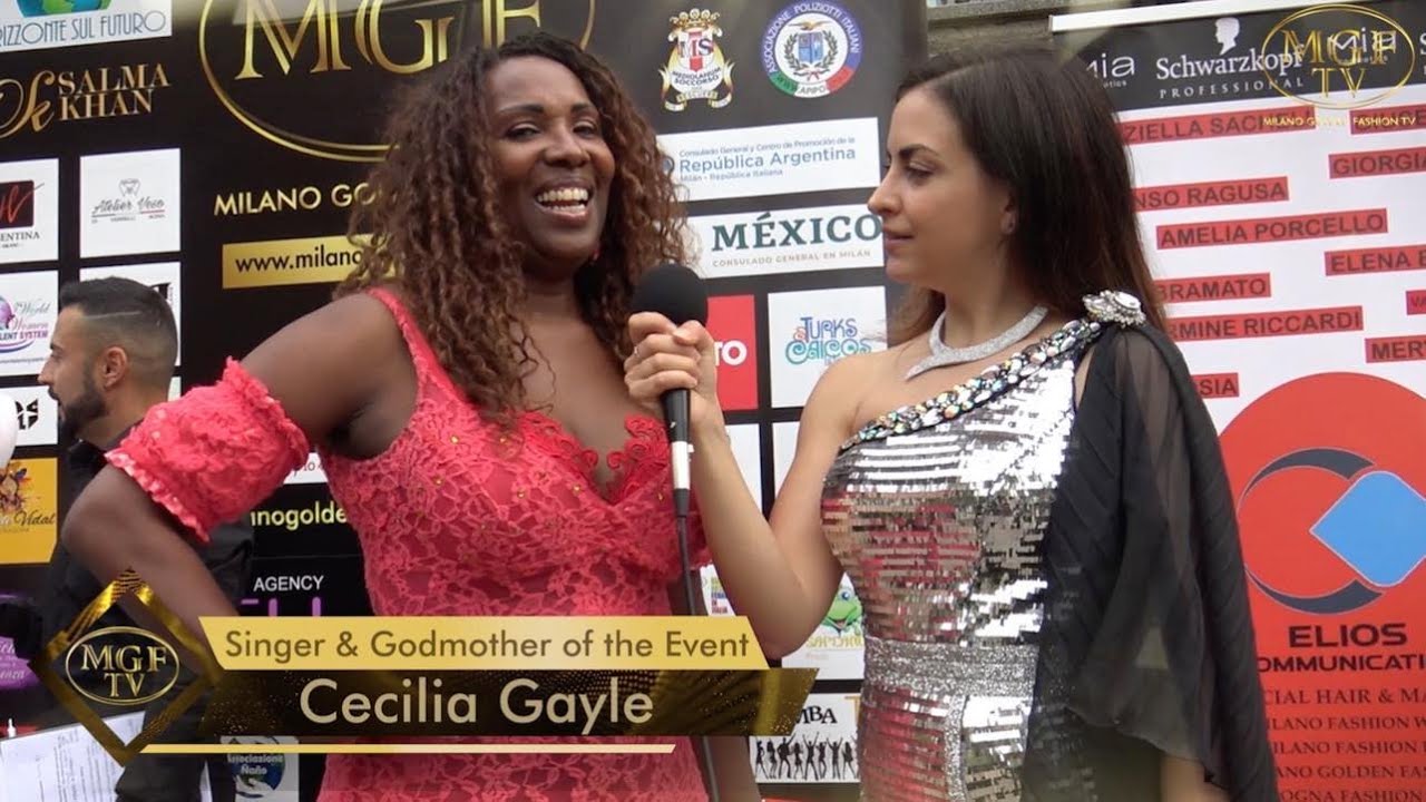 MGF TV - CECILIA GAYLE - SINGER & GODMOTHER OF THE EVENT - YouTube