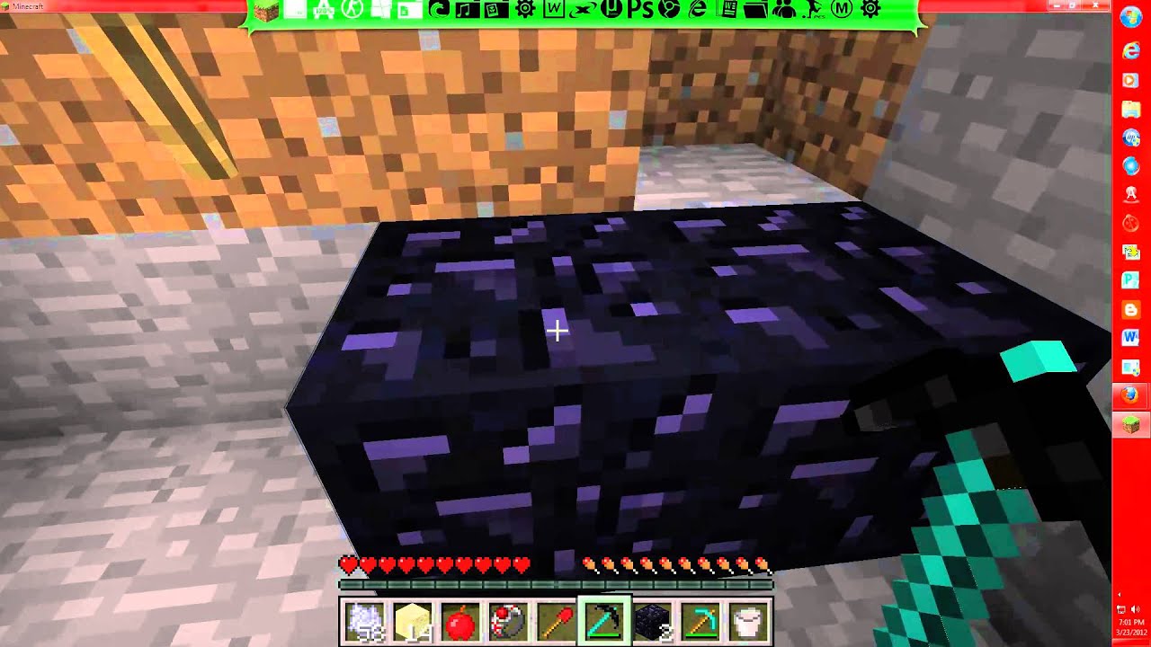 Minecraft Episode 6:Dark Matter PickAxe Vs Diamond PickAxe vs Obsidian ...