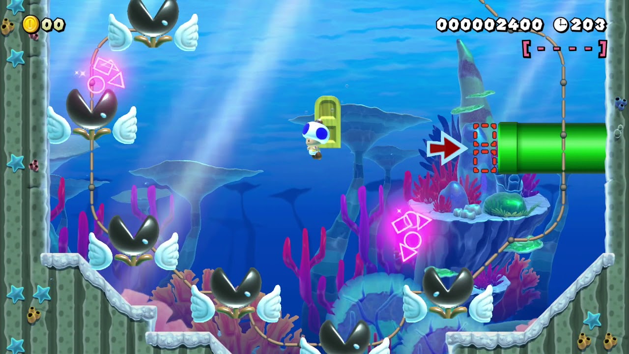 I Tried to Make an OK Water Lvl by Trobosko - Super Mario Maker 2 - No ...