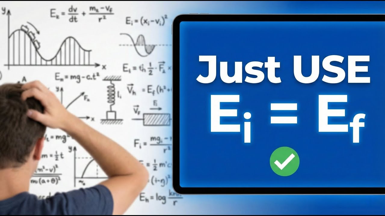 Solve Any Energy Problem With This Simple Framework (AP Physics, Work ...