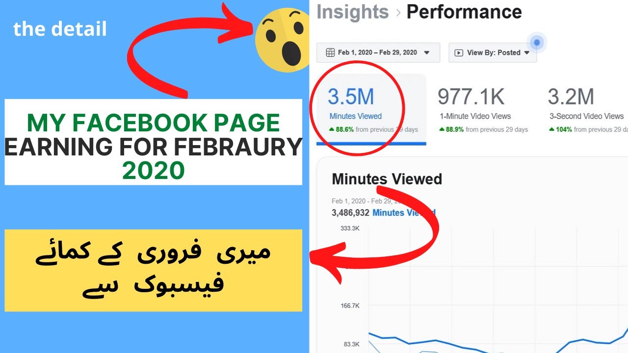 My Facebook Page Earning for February 2020 | How to Make money Online ...