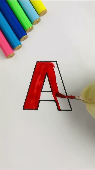 Let’s paint a Letter with a Satisfying Technique! 😏 🎨 #artistomg # ...